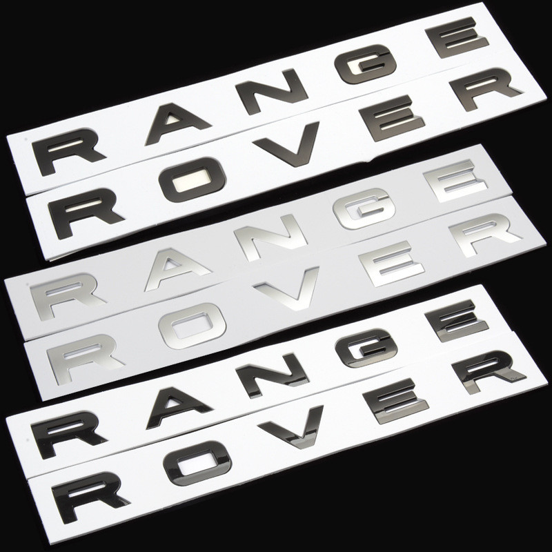 Jual 3d ABS Logo Range Rover Letters Emblem Car Front Hood Bonnet Badge ...
