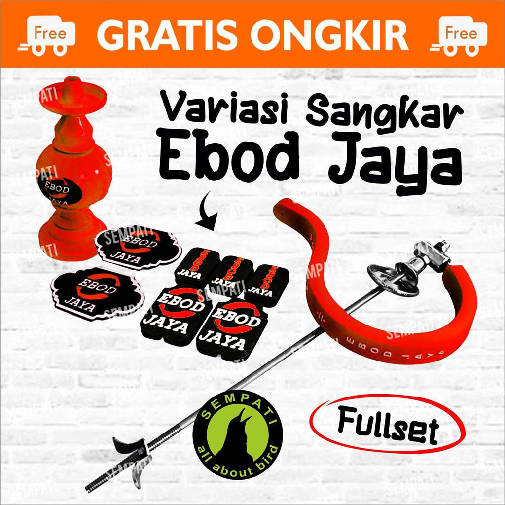 Jual SEMPATI Aksesoris Sangkar Kandang Burung Kotak Ebod Jaya Fullset ...