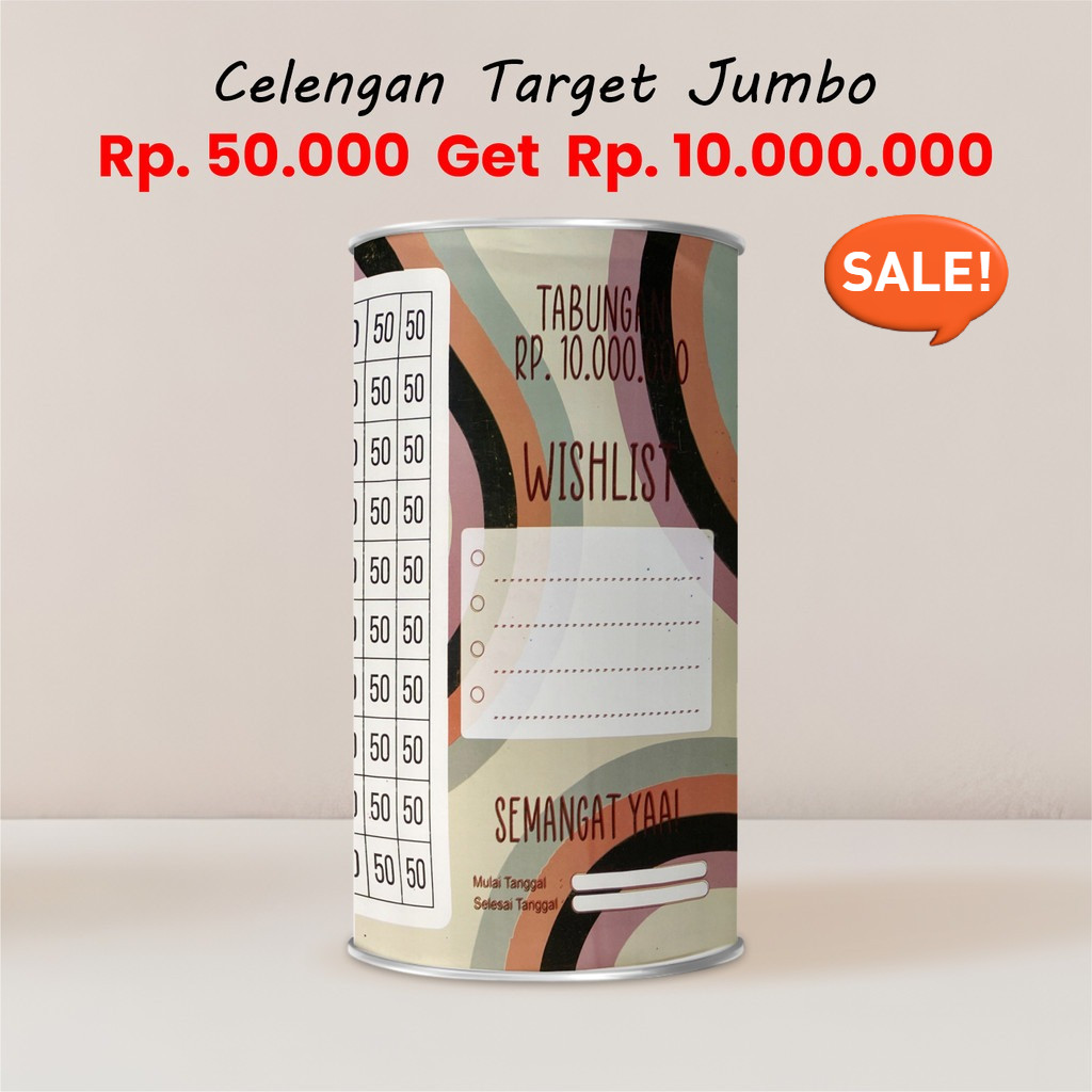 Jual PROMO [UKURAN JUMBO] CELENGAN TARGET JUMBO VIRAL BUKA TUTUP ...