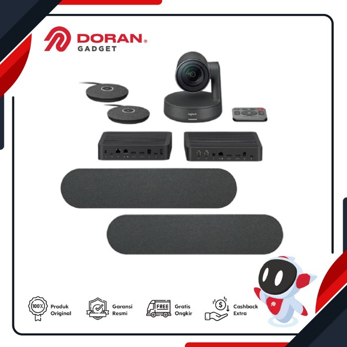 Jual Logitech Rally Plus System Ultra HD Video Conference - ORI Garansi ...