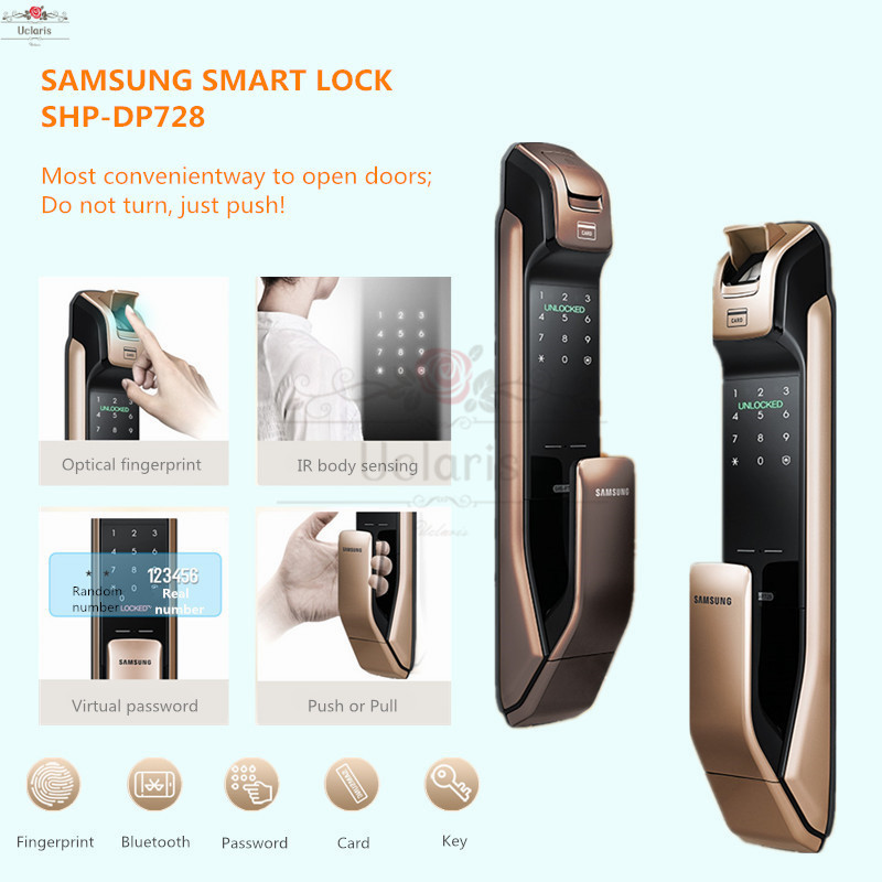 Jual Samsung Smart Digital Fingerprint Lock SHP-DP728 Home Automatic ...