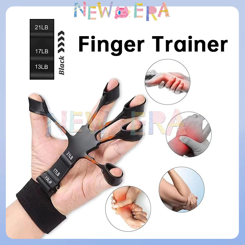 Jual Finger Trainer Finger Gripper Weight Resistance Band Alat Olahraga ...