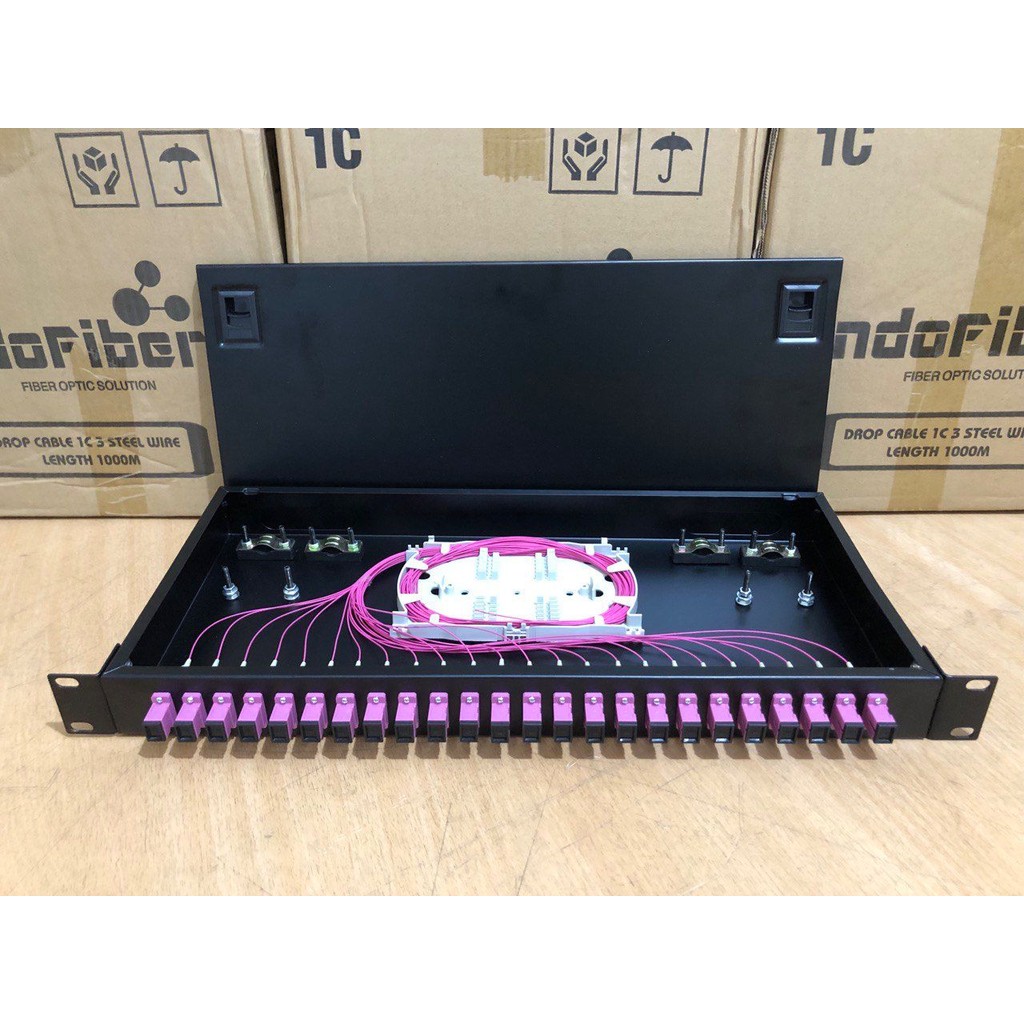Jual OTB rack SC 24core multimode OM4 lengkap pigtail/ ODF SC 24core/ODP SC | Shopee Indonesia