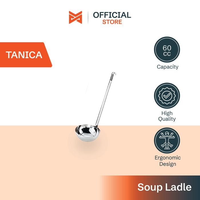 Jual Tanica - Soup Ladle 18/8, Sendok Sayur Stainless 60cc , Tahan ...