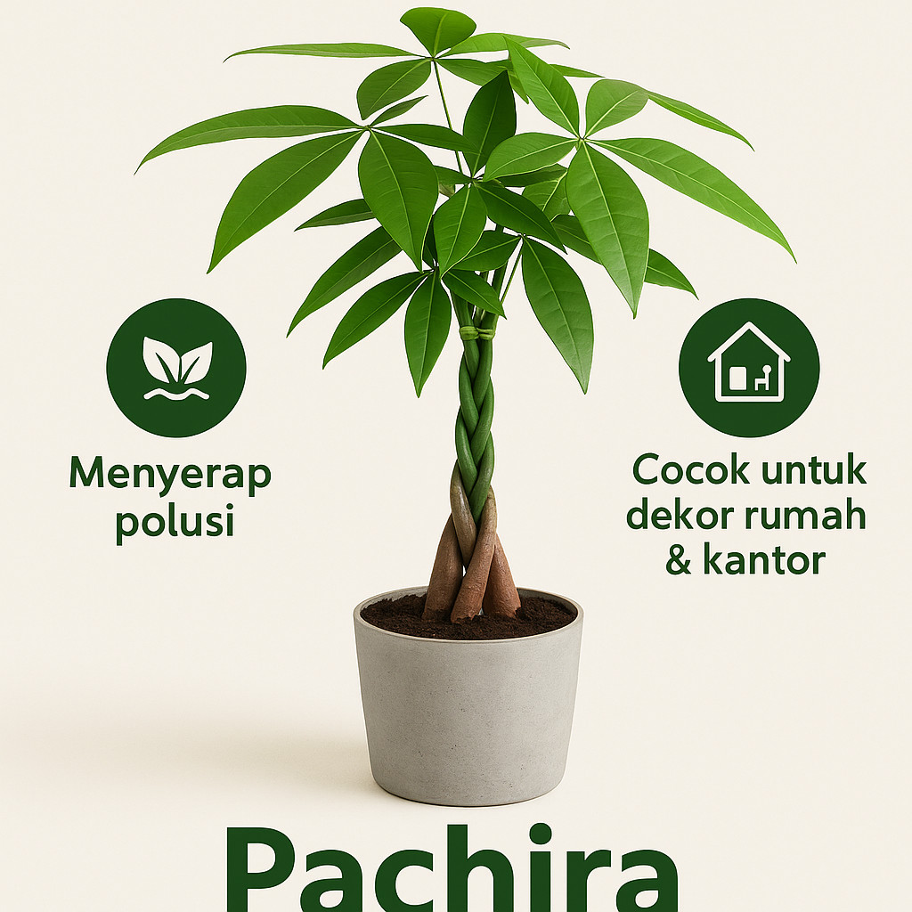 Jual Tanaman Hias Pachira - Pohon Uang Pacira Tanaman Hias Hidup Pohon ...