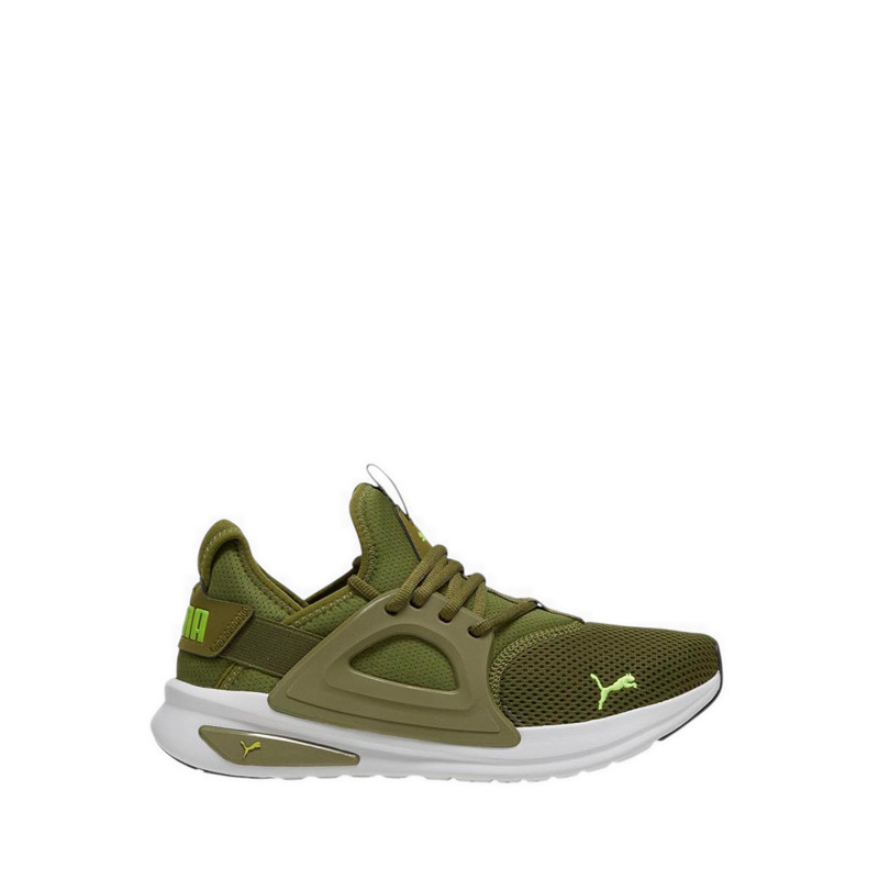 Jual Puma Softride Enzo Evo Men Shoes - Olive Green/Electric Lime/White ...