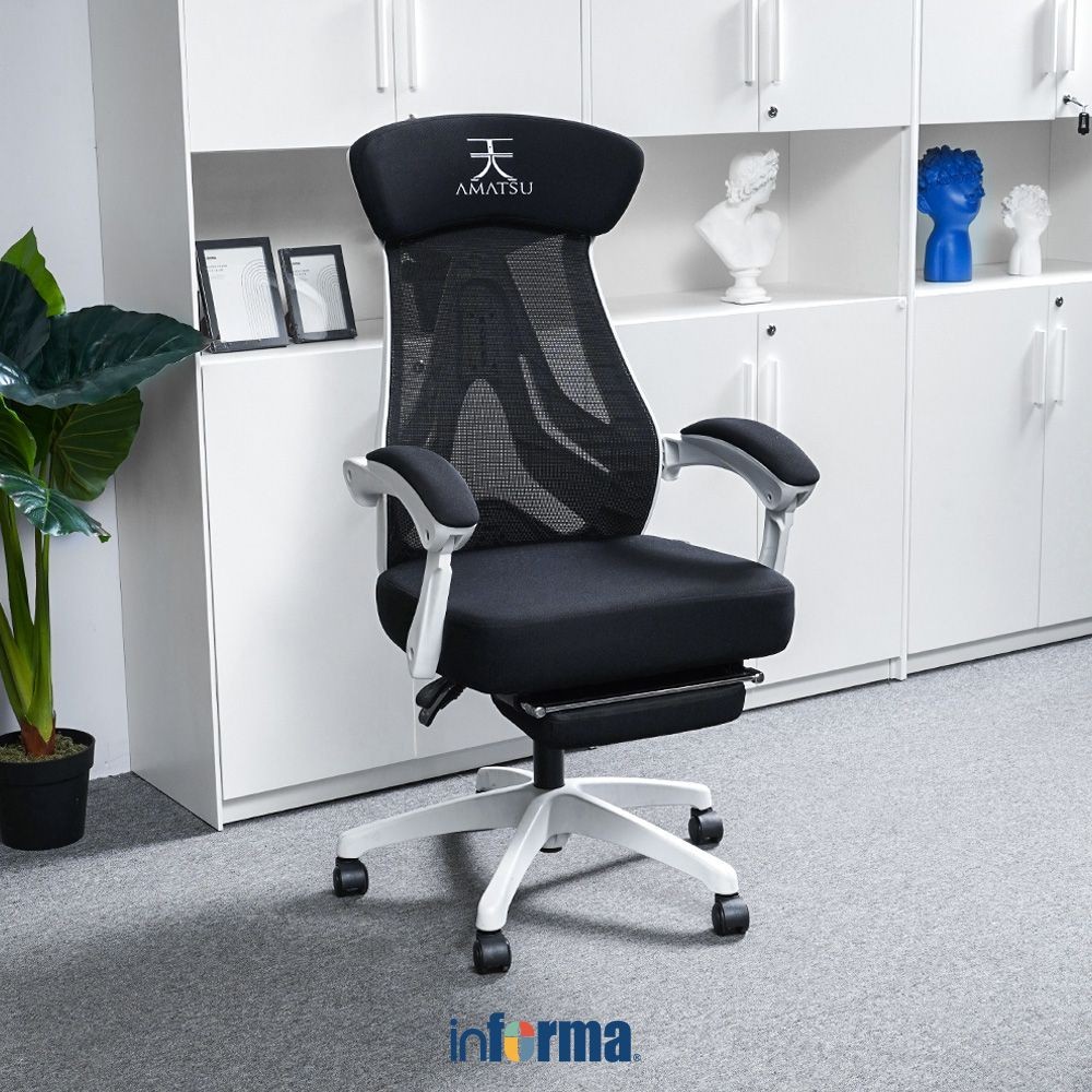 Jual Informa Uranus Kursi Gaming - Hitam/Putih Gaming Chair Tempat ...