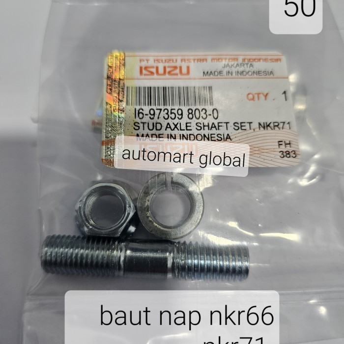 Jual Baut nap as roda Isuzu elf nhr55 nkr66 nkr71 original japan ...