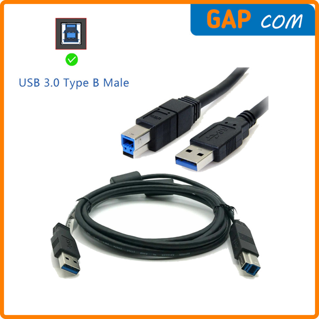 Jual Kabel USB 3.0 Type A to Type B Male OEM Original for Monitor/HDD ...