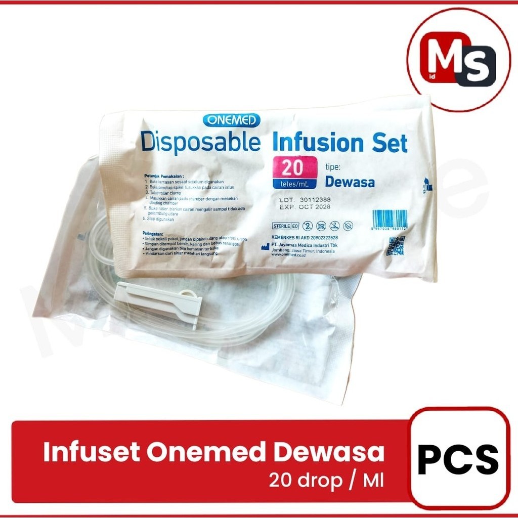 Jual Medisafe Infuset Dewasa & Anak Onemed Infusion Set / Satuan ...