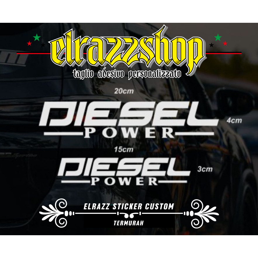 Jual stiker mobil disel power termurah | Shopee Indonesia