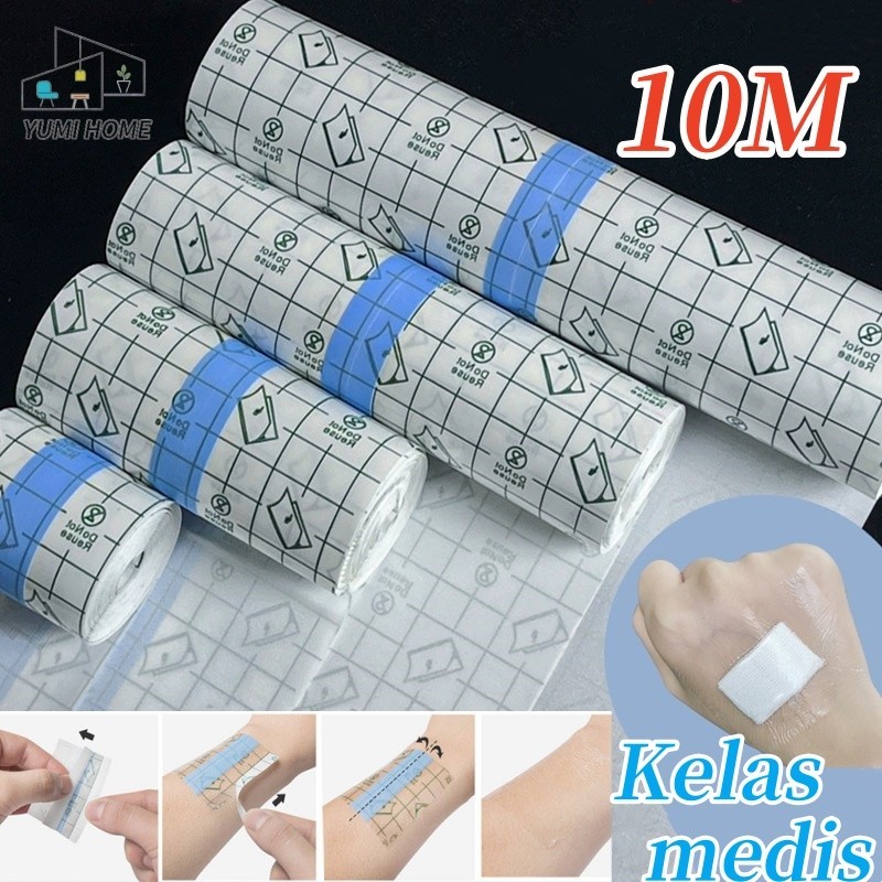 Jual 10M Perban Medis Film/Pita Medis Anti Air/Tranparent Film Dressing ...