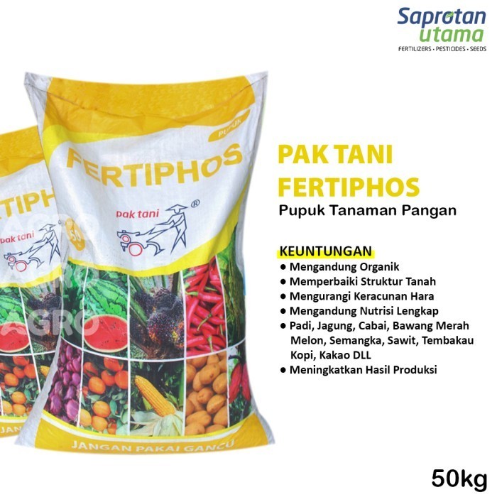 Jual 50 KG - Pupuk Pak Tani Fertiphos TSP Hitam Phospate | Shopee Indonesia