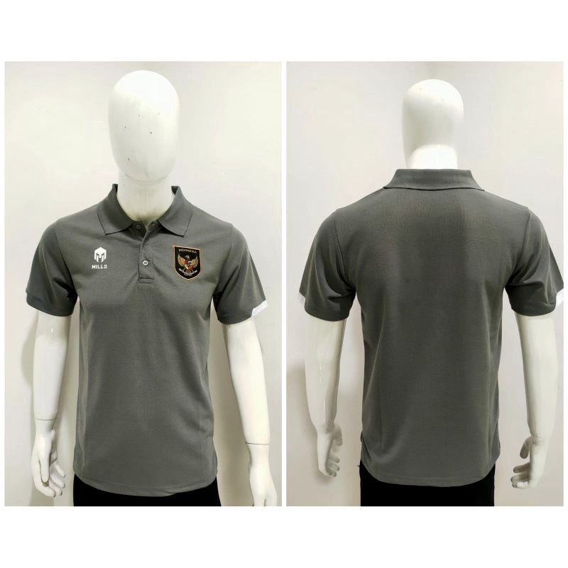 Jual MILLS Official polo shirt timnas Indonesia / Kaos kerah timnas ...