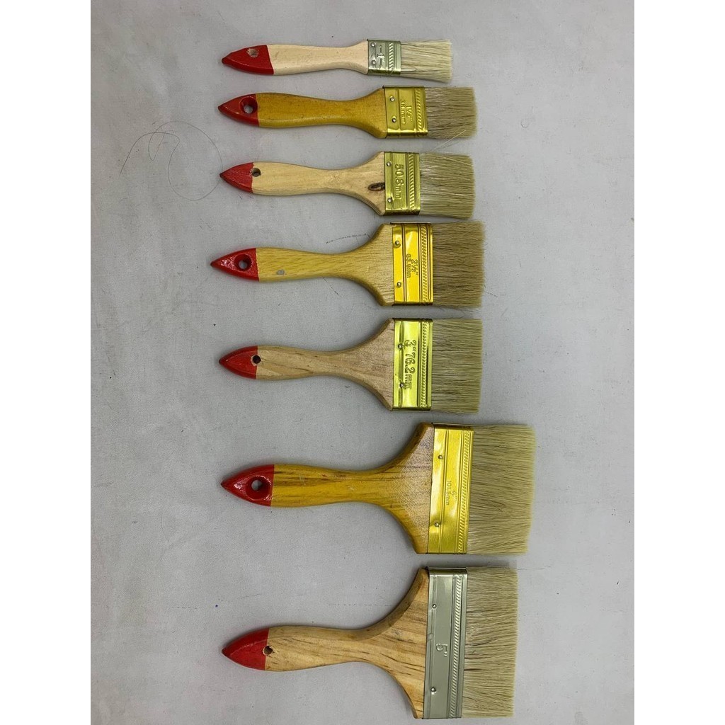 Jual Kuas Cat Tembok Besi Kayu 1" inch 1 1/2" inch 2" inch 2 1/2" inch ...