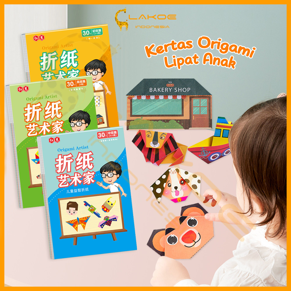 Jual LAKOE DIY Paper Kertas Origami Lipat Paper Craft Buku Origami ...
