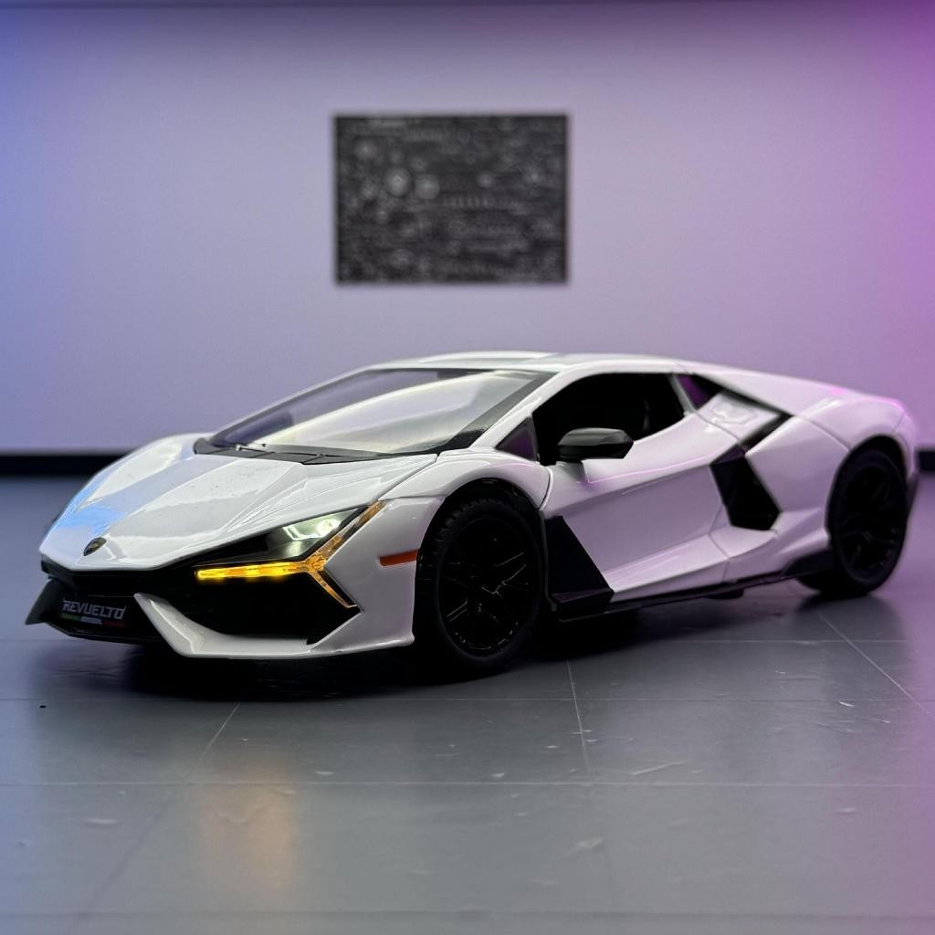 Jual Diecast Miniatur Mobil New Lamborghini Revuelto skala 1:24 With ...