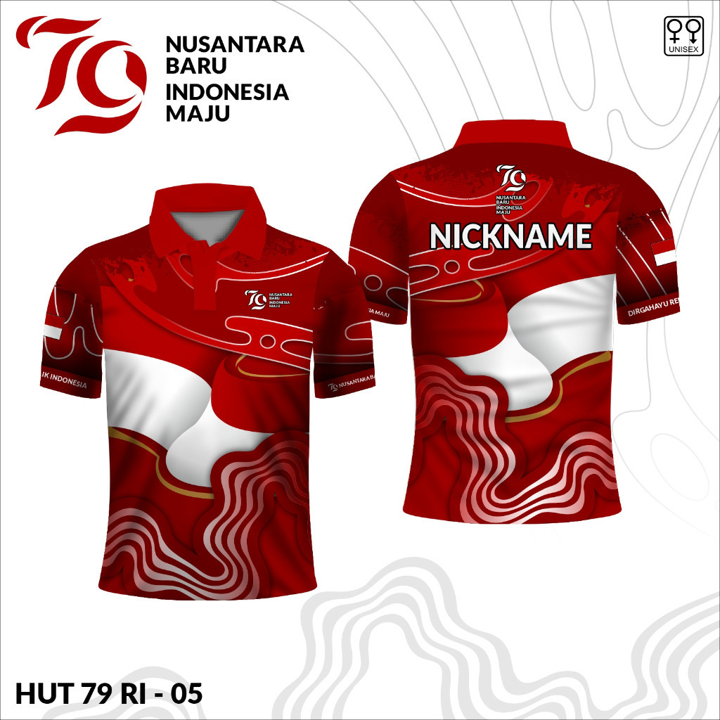 Jual Jersey polo hut kemerdekaan ri ke 79 kaos 17an 2024 baju indonesia// PRODUK MURAH PROMO ...