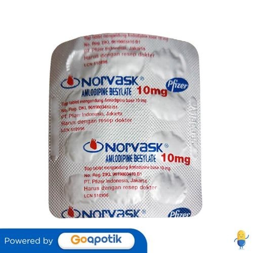 Jual Norvask 10 Mg Blister 10 Tablet | Shopee Indonesia