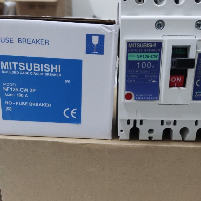 Jual MCCB NFB breaker Mitsubishi NF-125CW NF125CW NF125-CW 100A | Shopee Indonesia
