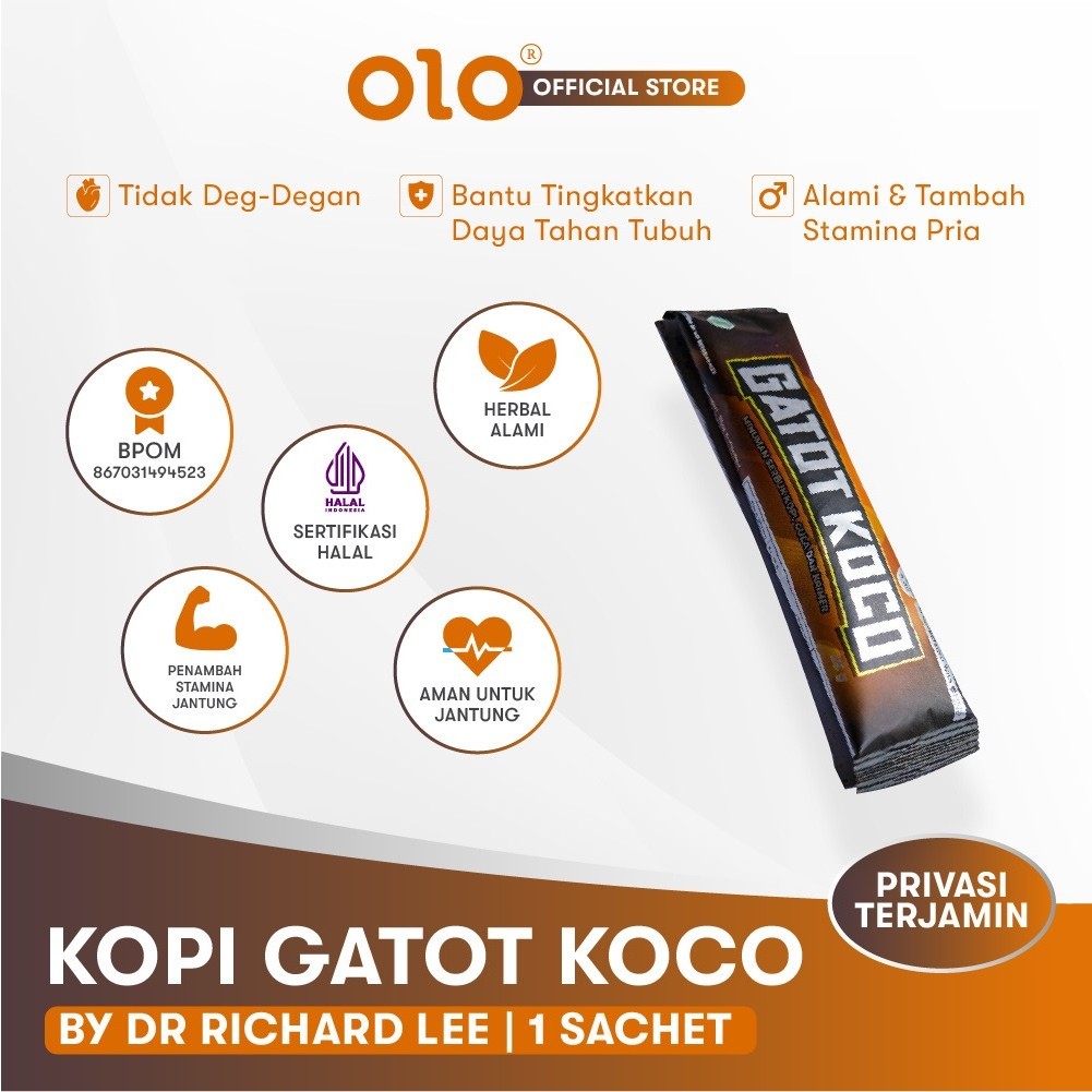 Jual Kopi Gatot Koco By Dr. Richard Lee Dr. Hen Original Per Sachet BPOM Minuman Kesehatan Pria ...