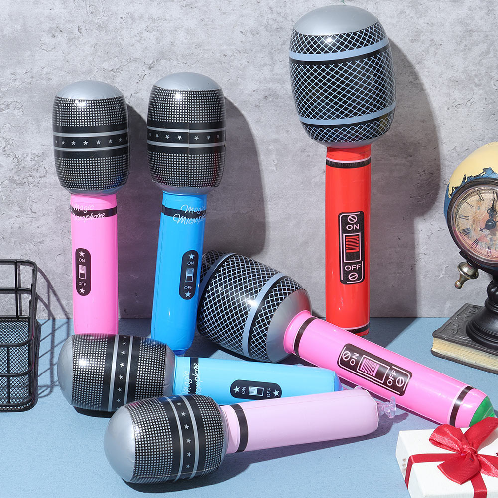 Jual Microphone Balloons Karaoke Inflatable Speaker For 80s 90s Party ...