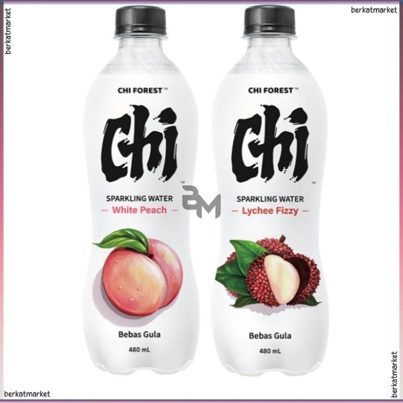 Jual Chi Forest Sparkling Water Lychee Fizzy White Peach Grape Delight Calamansi Lime Chateau ...