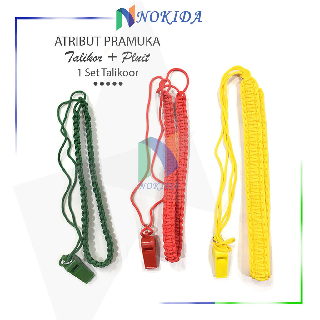 Jual Nokida Talikoor Pramuka + Pluit [1 Set] / Talikur Merah Kuning ...