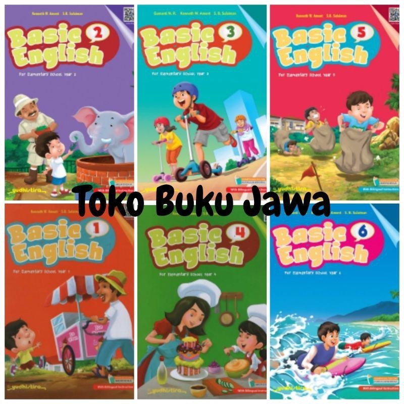 Jual PROMO ORIGINAL Buku Basic English Kelas 1 2 3 4 5 6 SD/MI ...