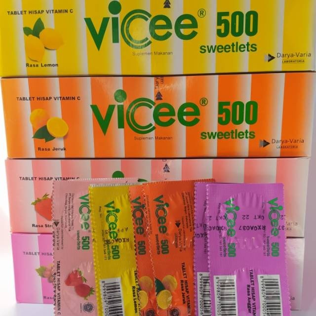 Jual VICEE 500MG ISI 100PCS/BOX (1STRIP 2TAB) | Shopee Indonesia