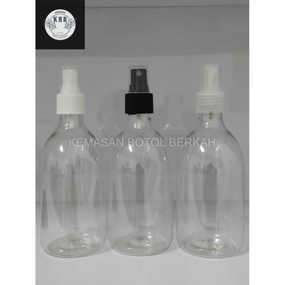 Jual Botol 300Ml Oval Clear Spray Putih Hitam Clear Scarlet 300 Ml ...