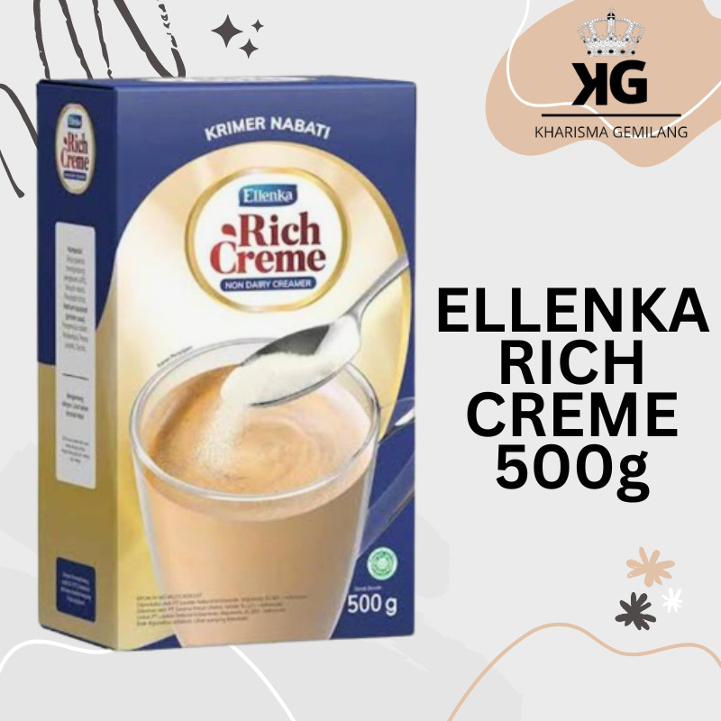 Jual KG - ELLENKA RICH CREME 500g (1 Box) Creme Non Dairy Creamer Bubuk ...