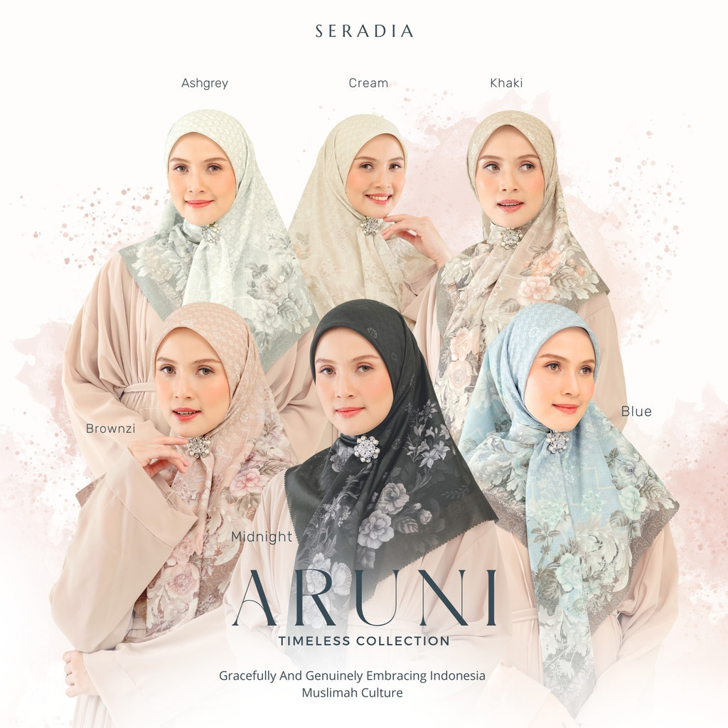 Jual Seradia Hijab Segi Empat Aruni | Shopee Indonesia