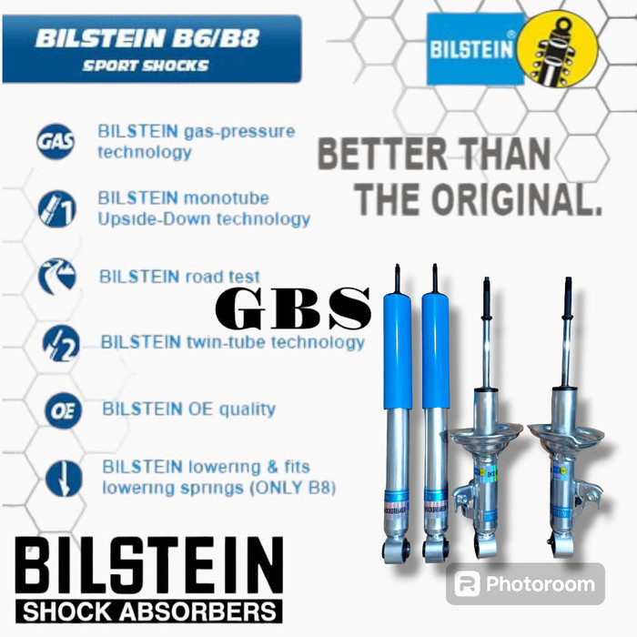 Jual Shock Breaker/shock absorber Depan dan belakang Bilsten b6 Silver ...