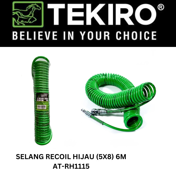 Jual TEKIRO SELANG RECOIL HIJAU (5X8MM) 6M AT-RH1115 | Shopee Indonesia