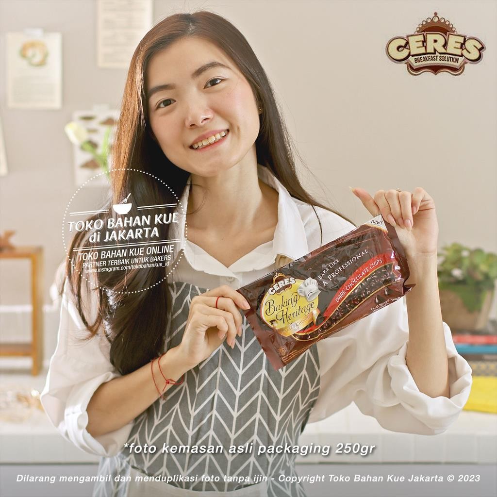 Jual CERES Baking Heritage DARK ChocoChip 250gr Chocolate Chips ...