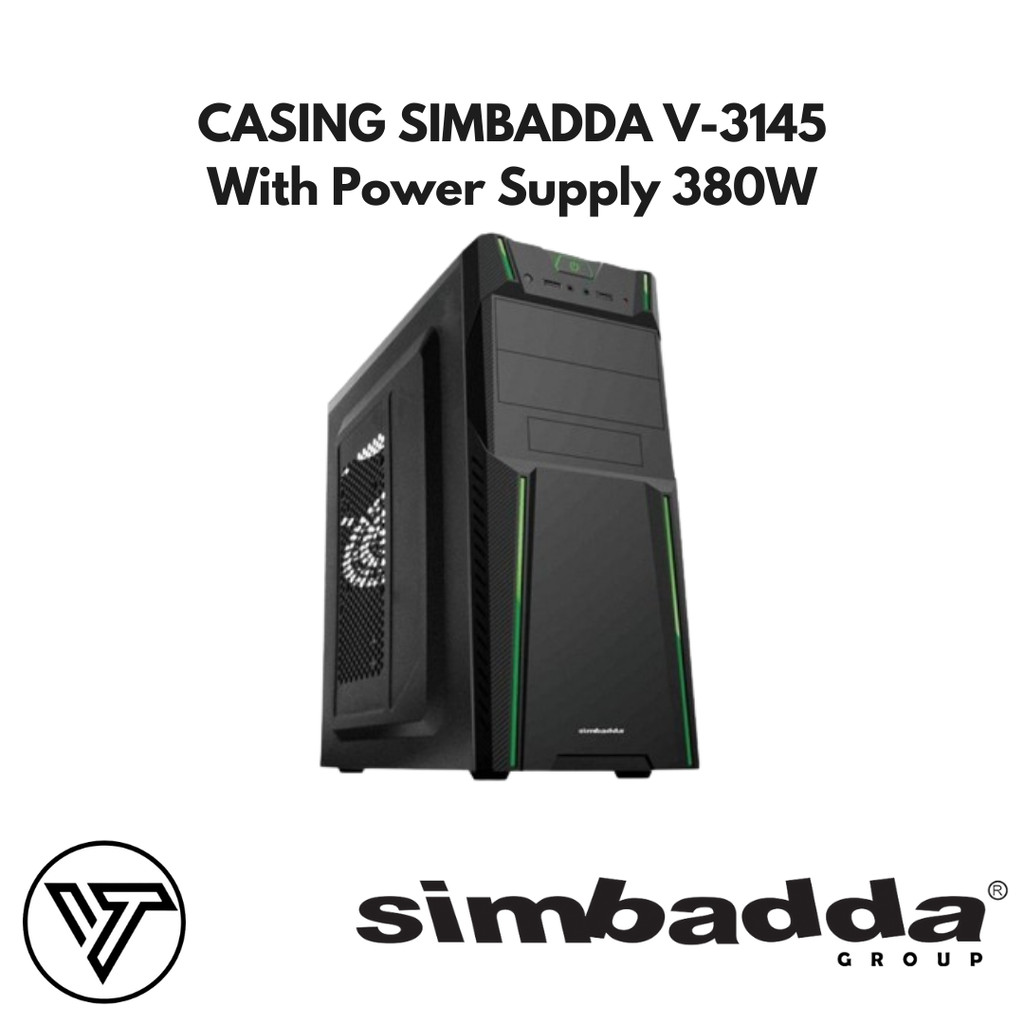 Jual Casing Simbadda SIM V-3145 With Power Supply 380W | Shopee Indonesia