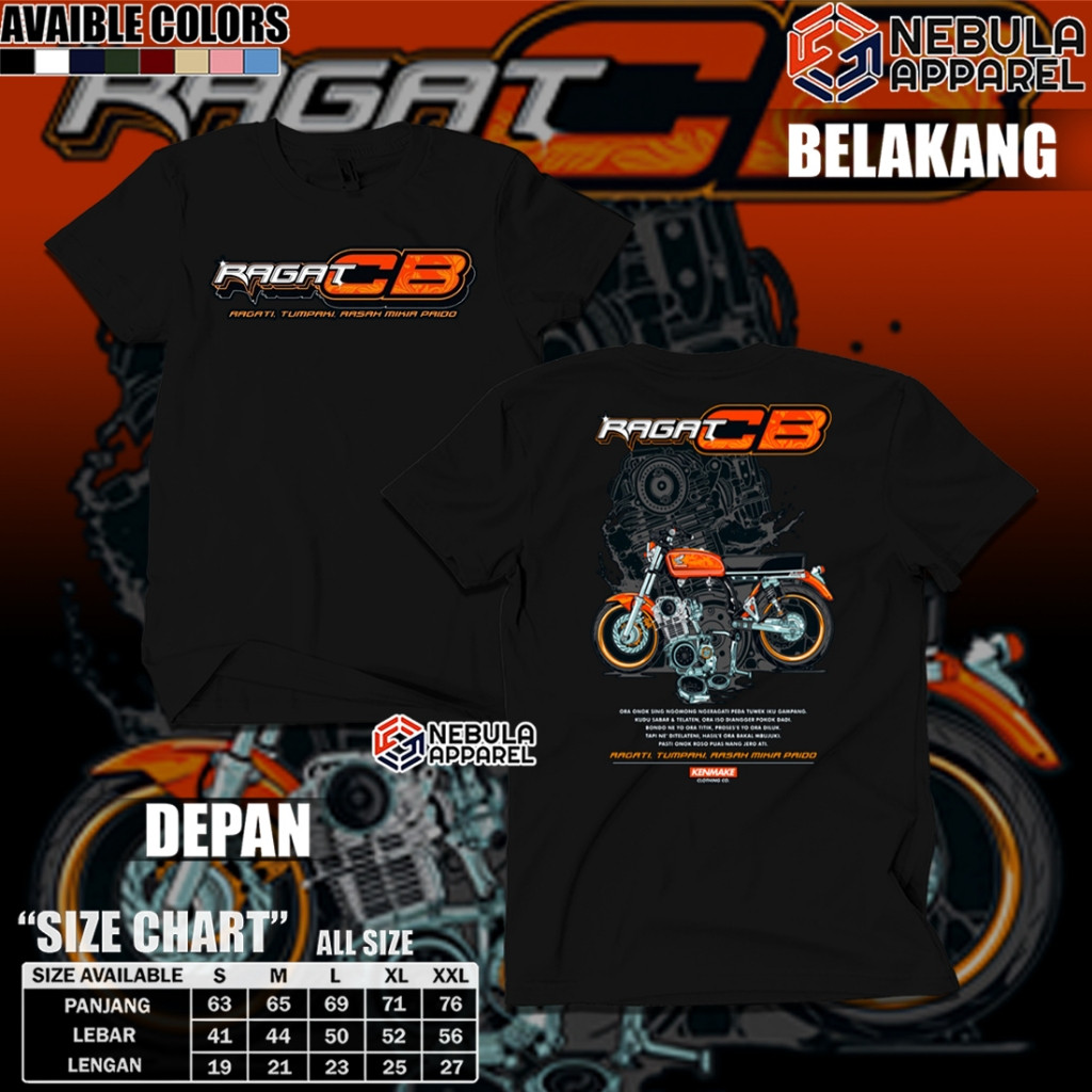 Jual Kaos Ragat CB Vol 2 Original Free Stiker Melimpah (2 Warna) | Shopee Indonesia