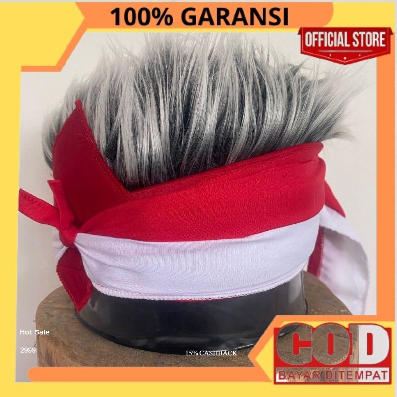 Jual udeng topi rambut palsu versi merah putih kemerdekaan pusat ...