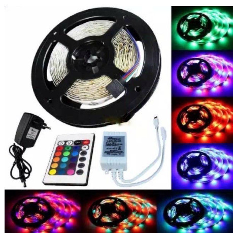 Jual Lampu RGB Remot / Lampu LED STRIP REMOT RGB 5050 LED STRIP RGB ...