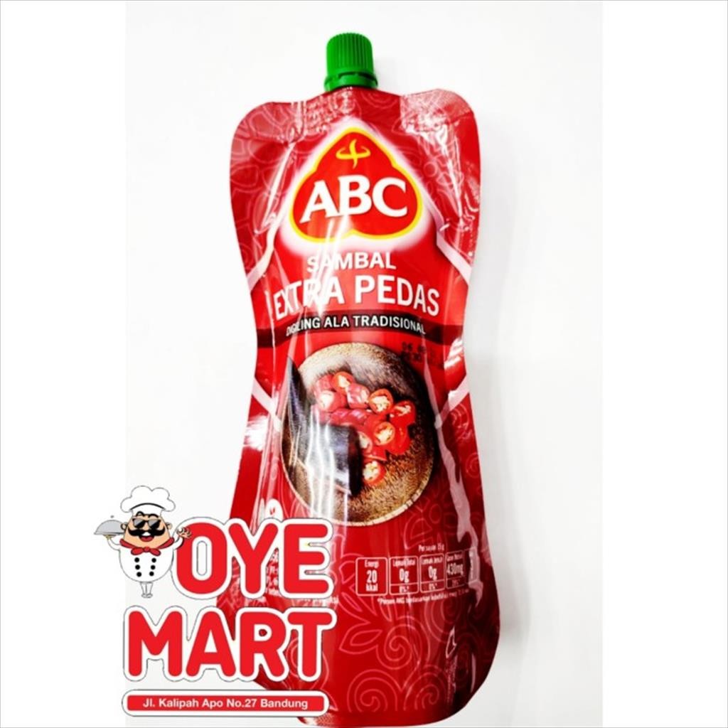 Jual ABC SAUS SAMBAL EXTRA PEDAS POUCH 380GR / SAMBAL EXTRA PEDAS ...