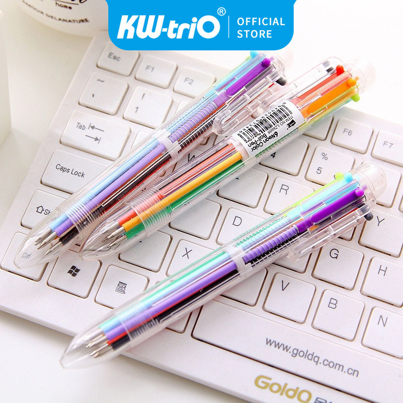 Jual Pulpen 6 warna Ball / Pulpen / Pena-6 Warna Transparan Pena ...