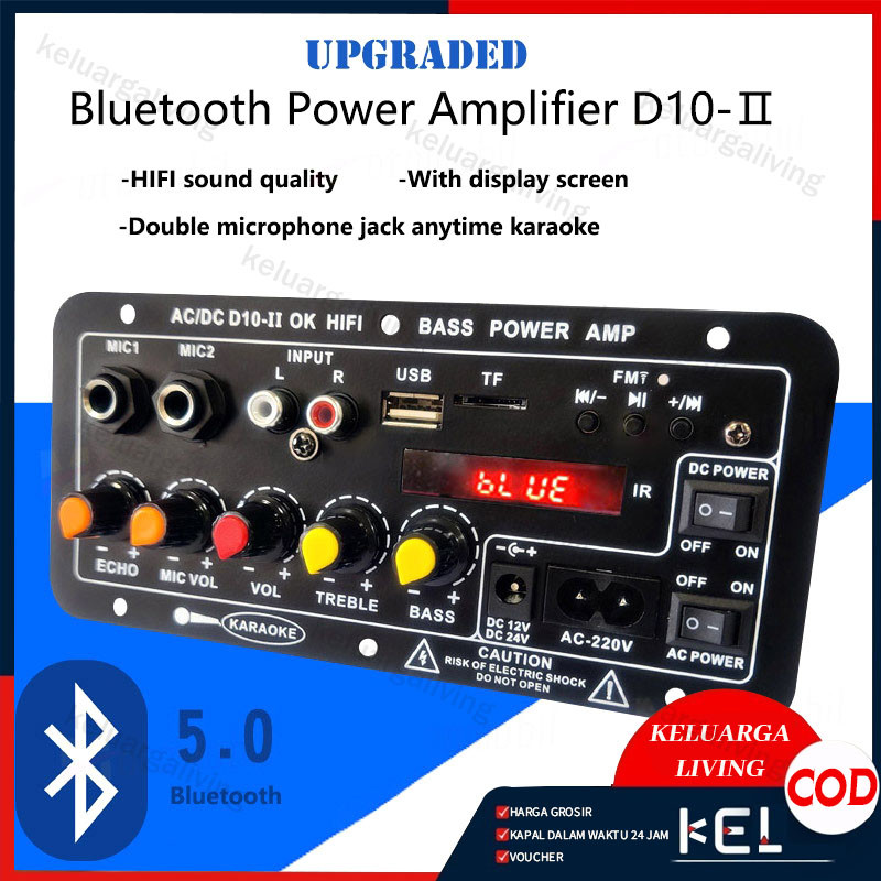 Jual Digital Amplifier Board 8-12 Inci Bluetooth Amplifiers HIFI BASS ...