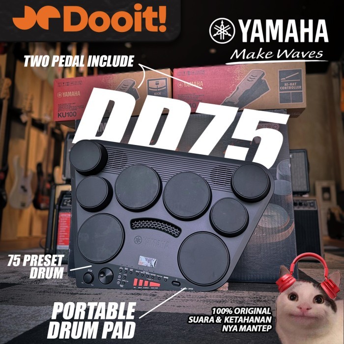 Jual YAMAHA DD75 / DD 75 / DD-75 Portable Electric Drum Drum Elektrik ...