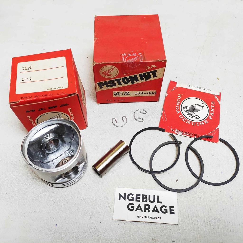 Jual Piston Ring Set GL100 GL 100 OS25 HONDA ORI HM 06132 439 000 ...