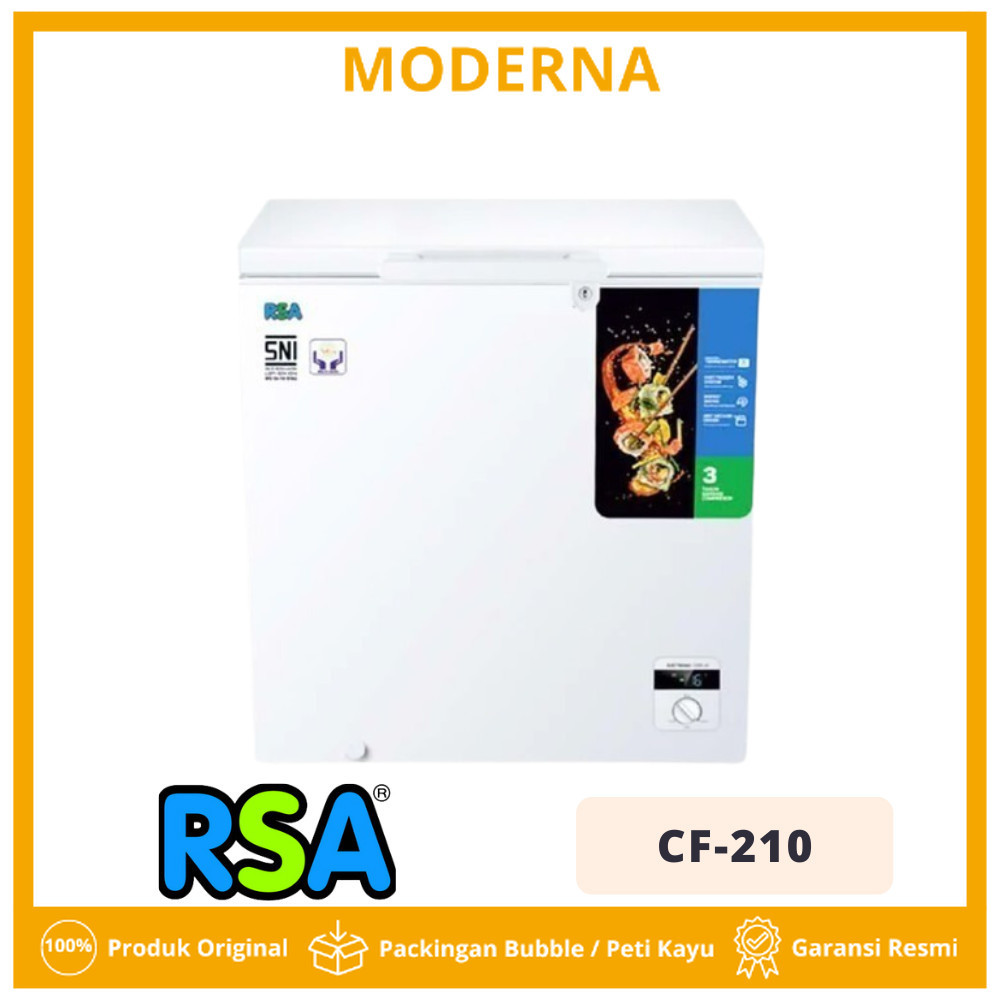 Jual Chest Freezer Rsa Cf-210 Chest Freezer 199 Liter Original | Shopee ...