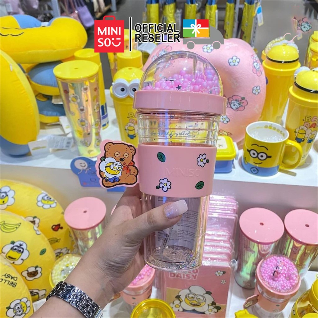 Jual MINISO x MINIONS Collection Tumblr With Straw 420ML / Botol Minum ...