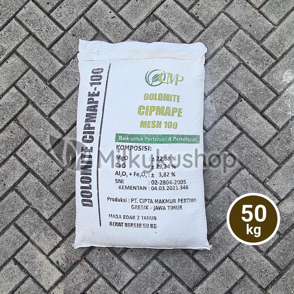 Jual PUPUK CMP DOLOMITE CIPMAPE MESH 100 ISI 50 KG KP VIA GOSEND GRAB ...