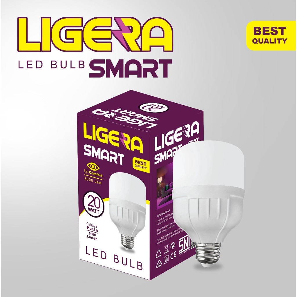 Jual LIGERA Smart Lampu LED Capsule 20 Watt - Cahaya Putih | Shopee ...
