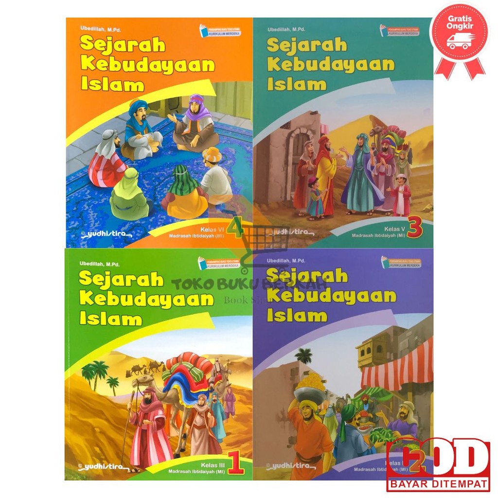 Jual Buku Sejarah Kebudayaan Islam Kelas 3 4 5 6 MI Kurikulum Merdeka SKI Penerbit Yudhistira ...